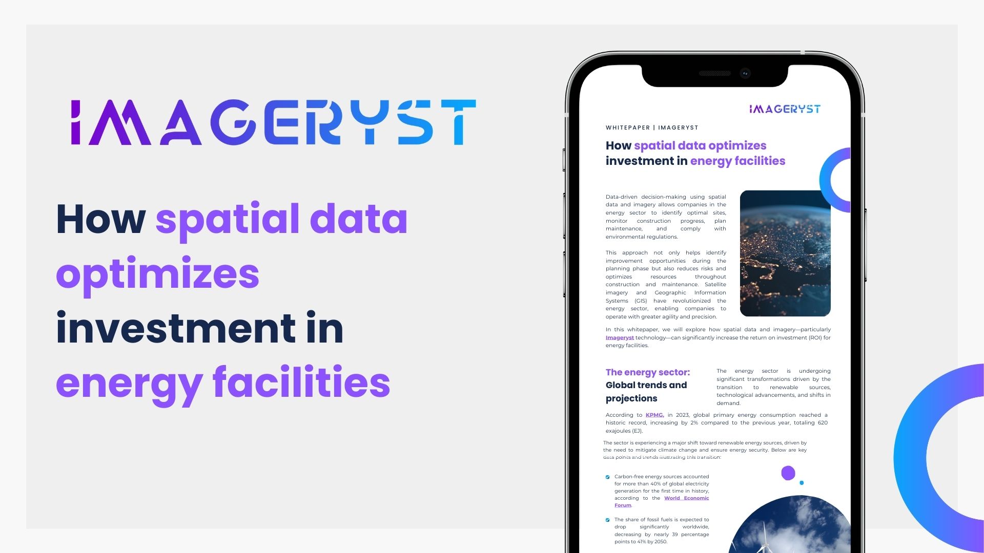 Whitepaper: How spatial data optimizes investment in energy facilities - Imageryst